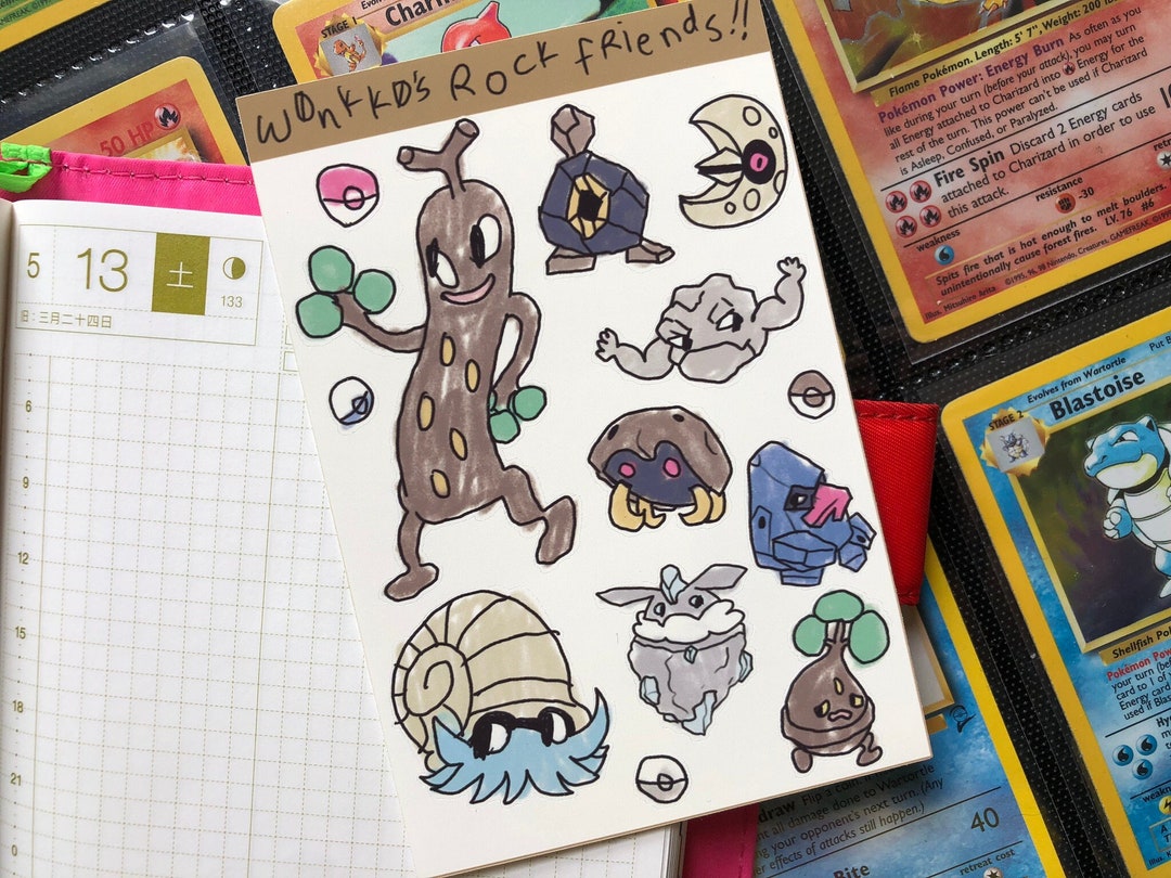 Pocket Pals Scribbles! | Rock Type! | Sticker Sheet | FREE SHIPPING ...