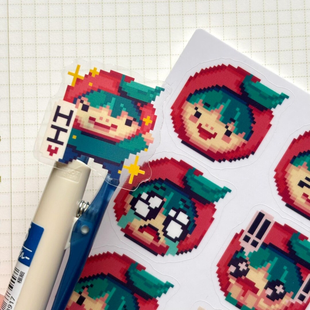 Apple Emotes | Clear Icon Stickers | FREE SHIPPING! | Weatherproof ...