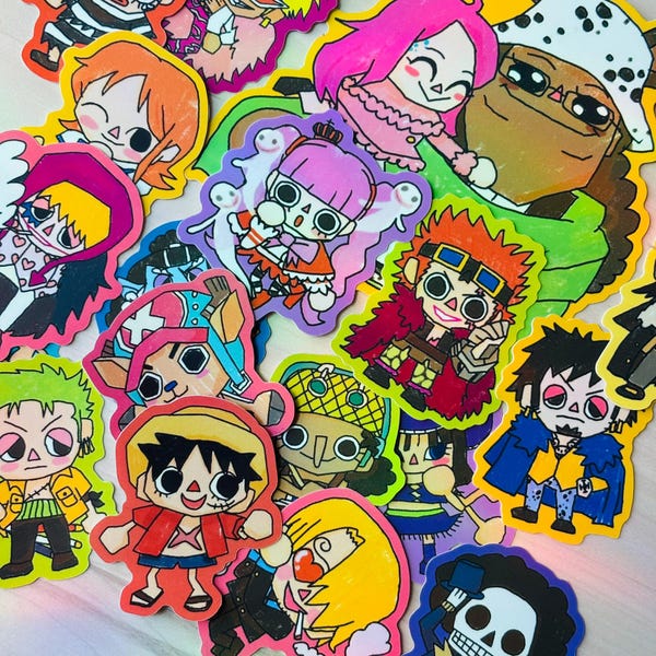 Anime Stickers Pack - Etsy