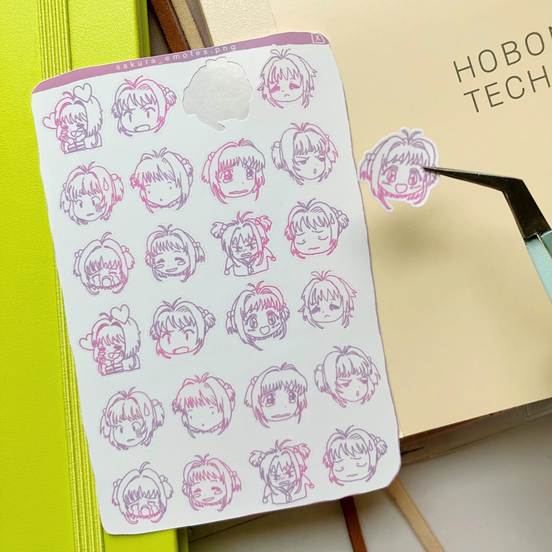Magical Girl Emotes: Waterproof Planner Stickers (24 Pc) - Etsy
