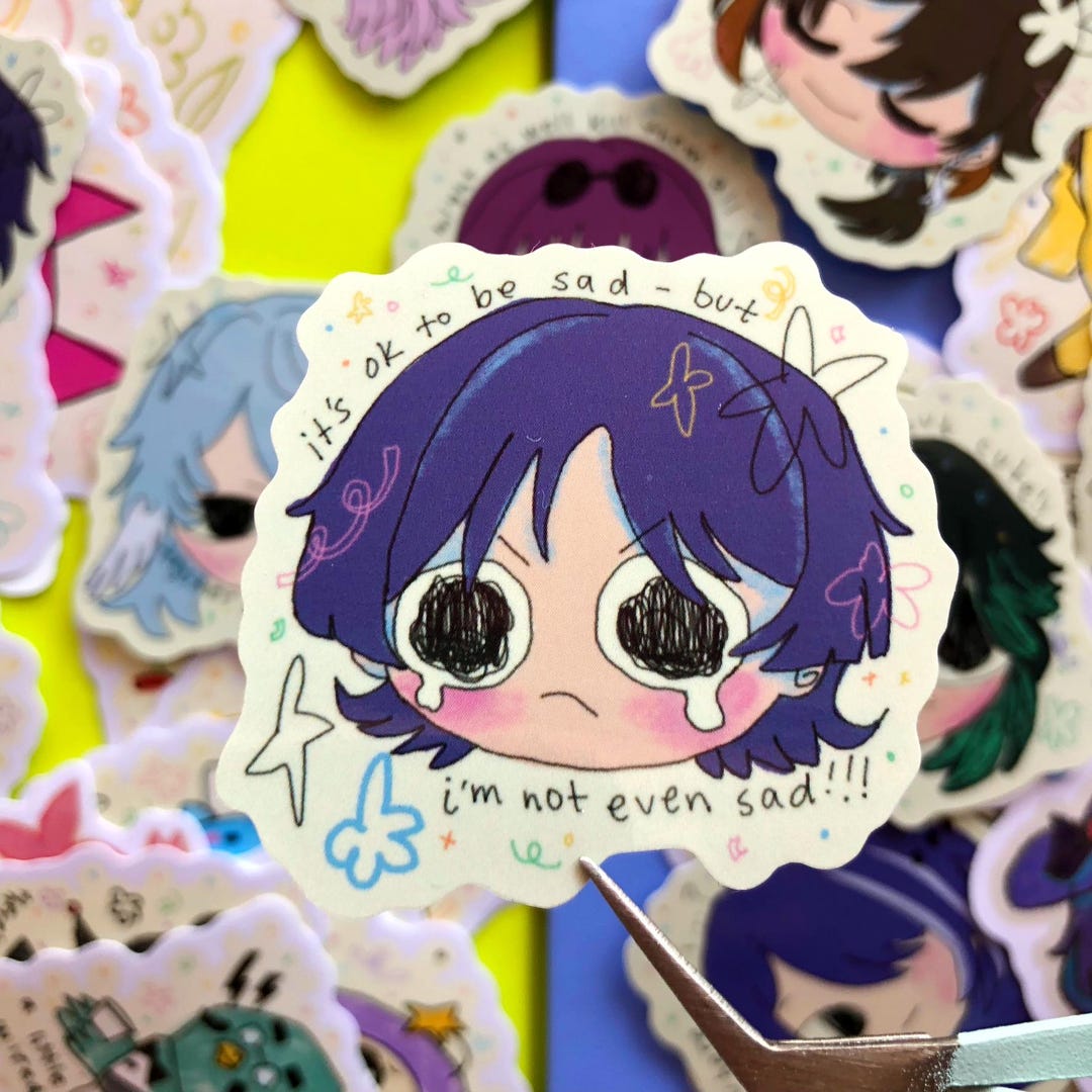 Sad Scaramouche | Genshin Impact Die Cut Vinyl Stickers | FREE SHIPPING ...