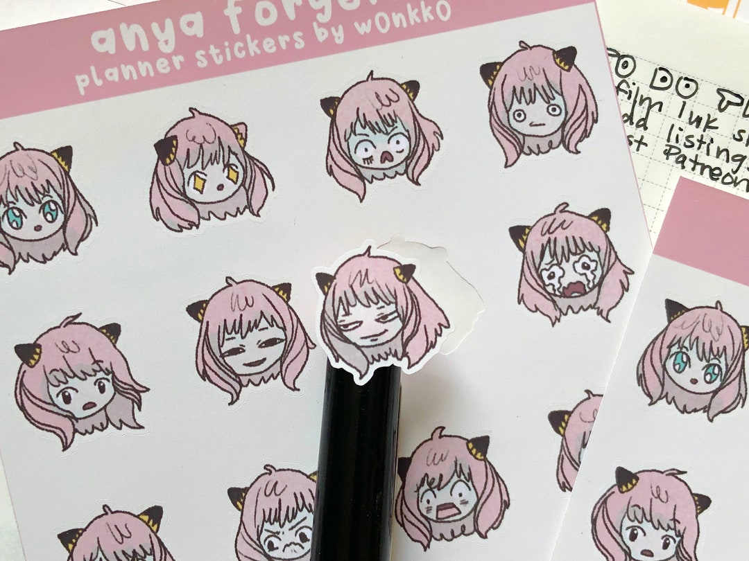 Little Spy Cutie Emote Stickers Emotion Tracker Planning Journal Stickers Hobonichi Daily