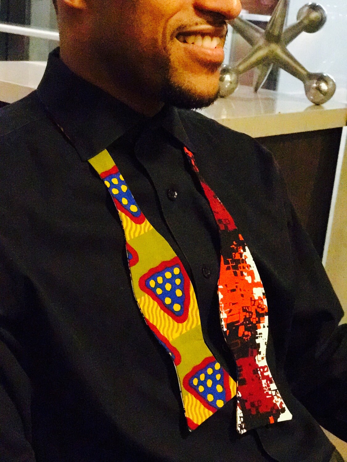 African print bow tie self-tie bow tie bow tie neck tie | Etsy
