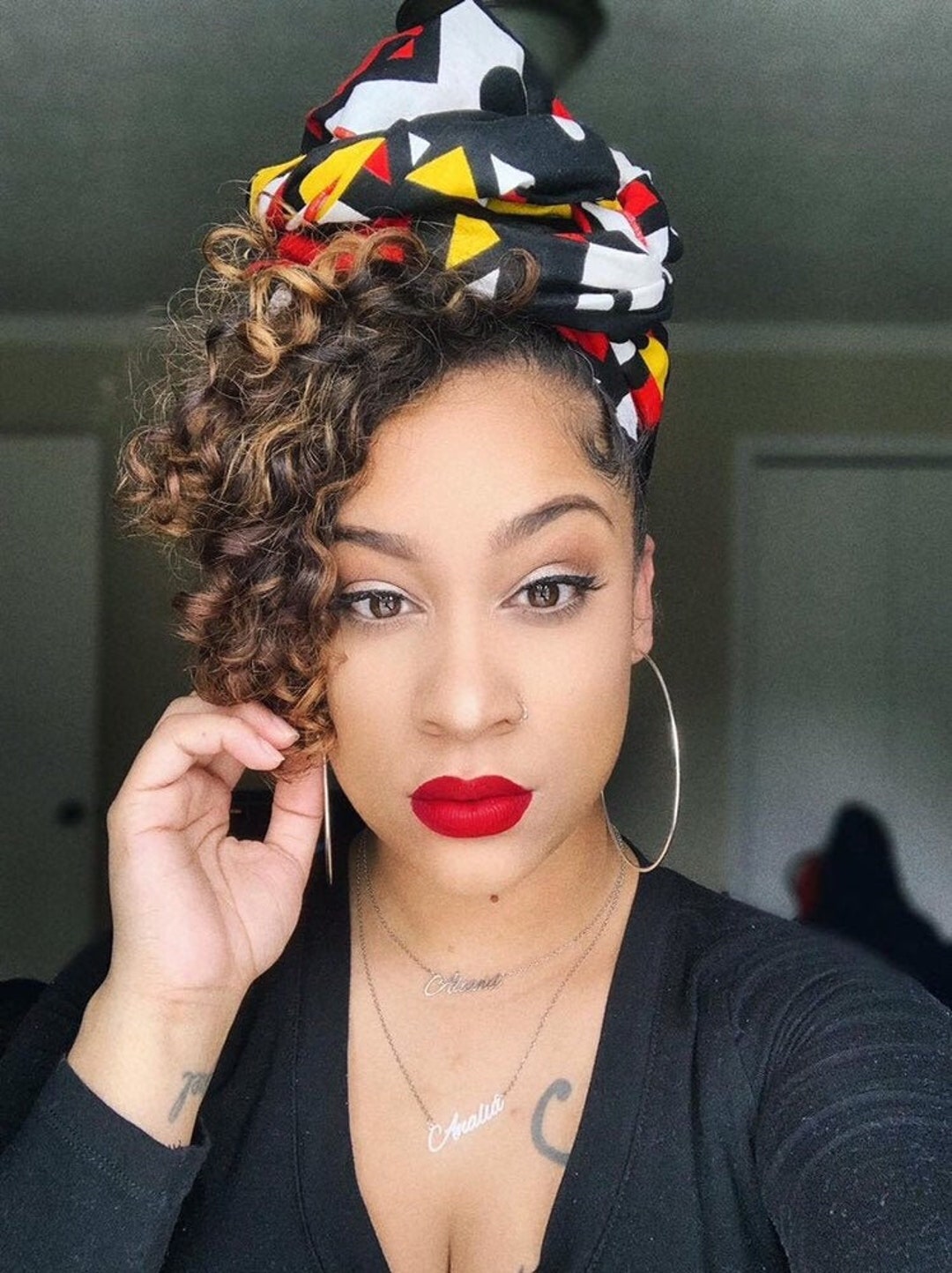 Turban Wax, African Fabric Headwrap, Women's Headwrap, Angolan Samacaca ...