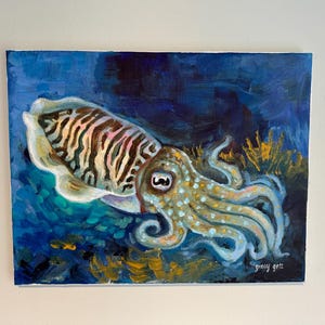 Original Cuttle Fish Painting - Etsy