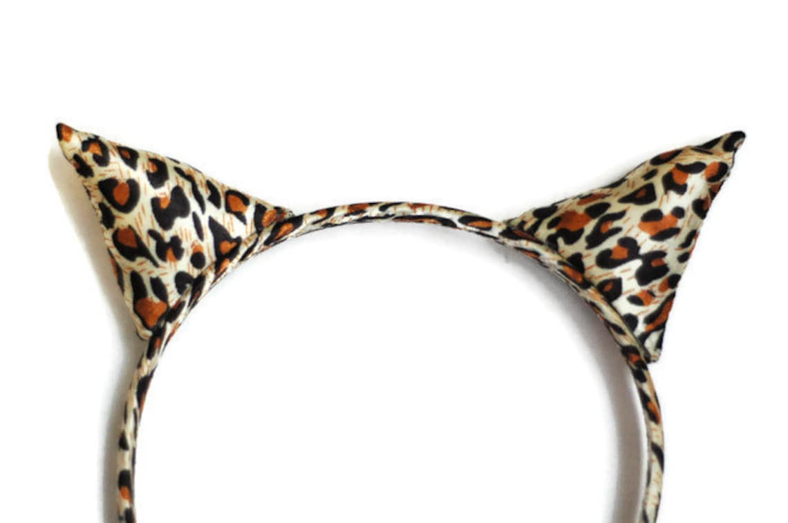 Leopard Ears Headband, Halloween Headband, Cosplay Leopard Ears ...