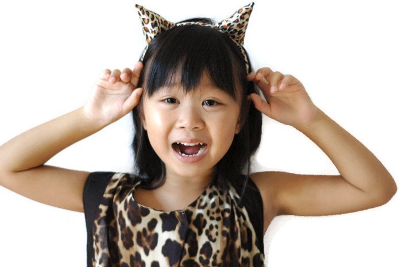 Leopard Ears Headband, Halloween Headband, Cosplay Leopard Ears ...