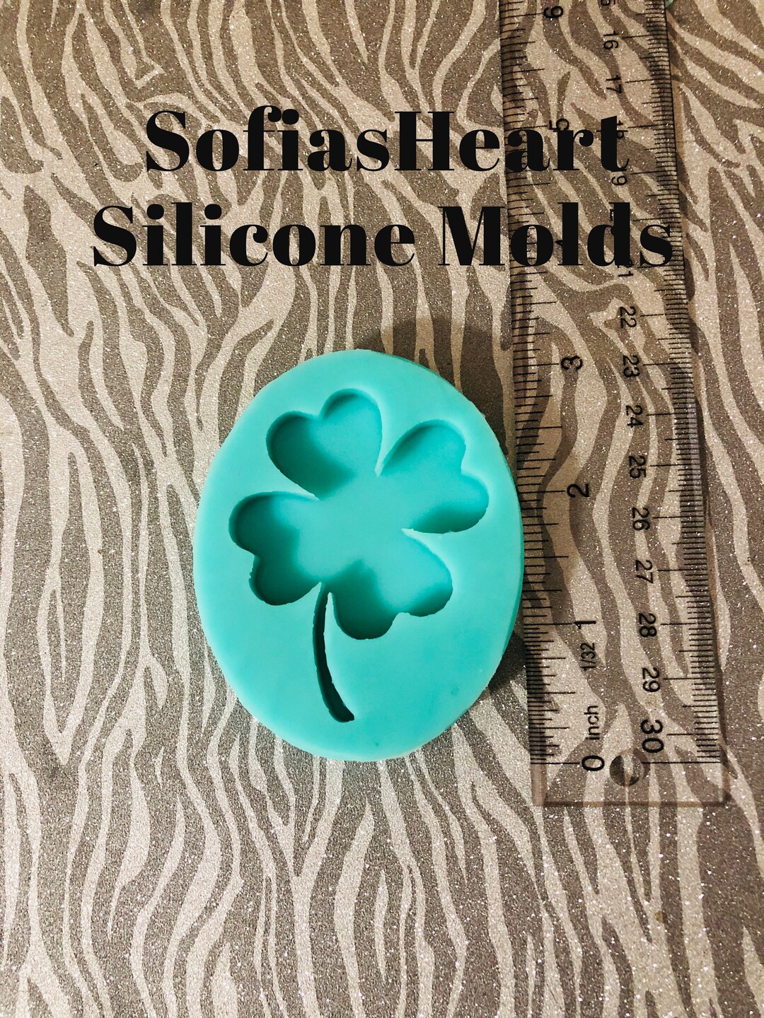Four Leaf Clover Silicone Mold, Regular or Rounded Surface, Silicone ...