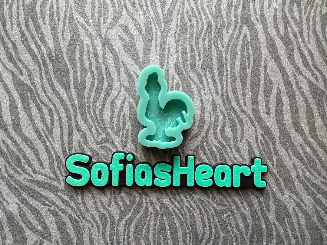 Rooster Character Silicone Mold, Chicken Mold, Character Mold, Hawaiian ...