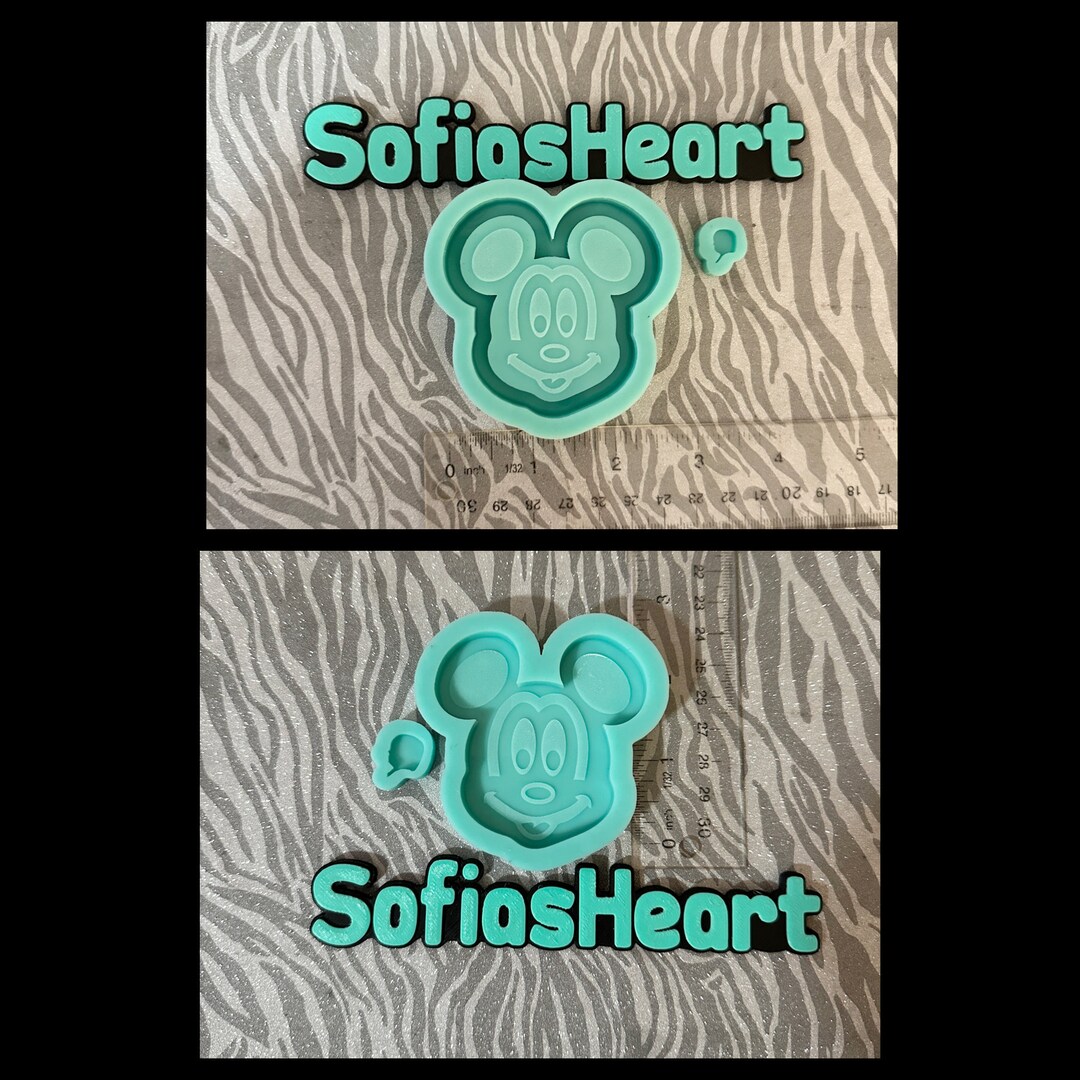 Mickey Waffle Silicone Mold, Mickey Waffle Shaker Silicone Mold, Resin ...