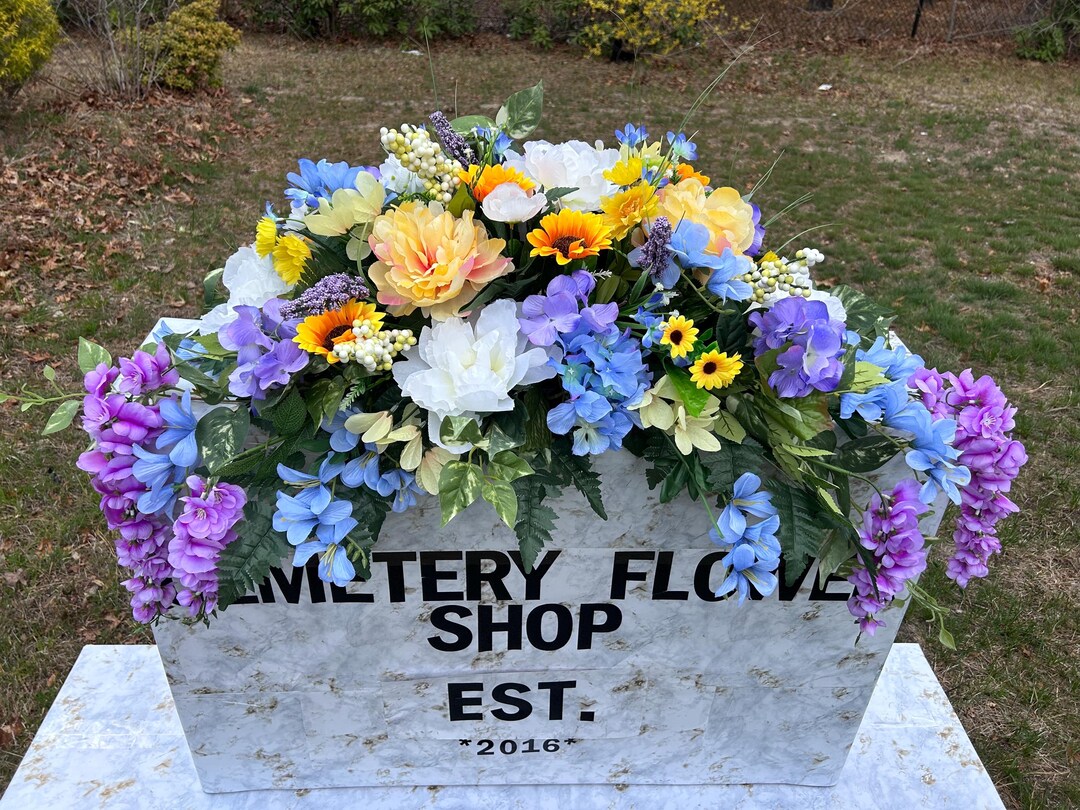 Spring Cemetery Flowers - Cemetary Flowers - Flowers for Grave ...