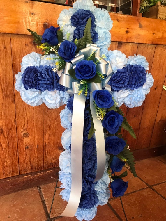 Cemetery Cross Cemetary Flowers Easter Spring Fathers - Etsy