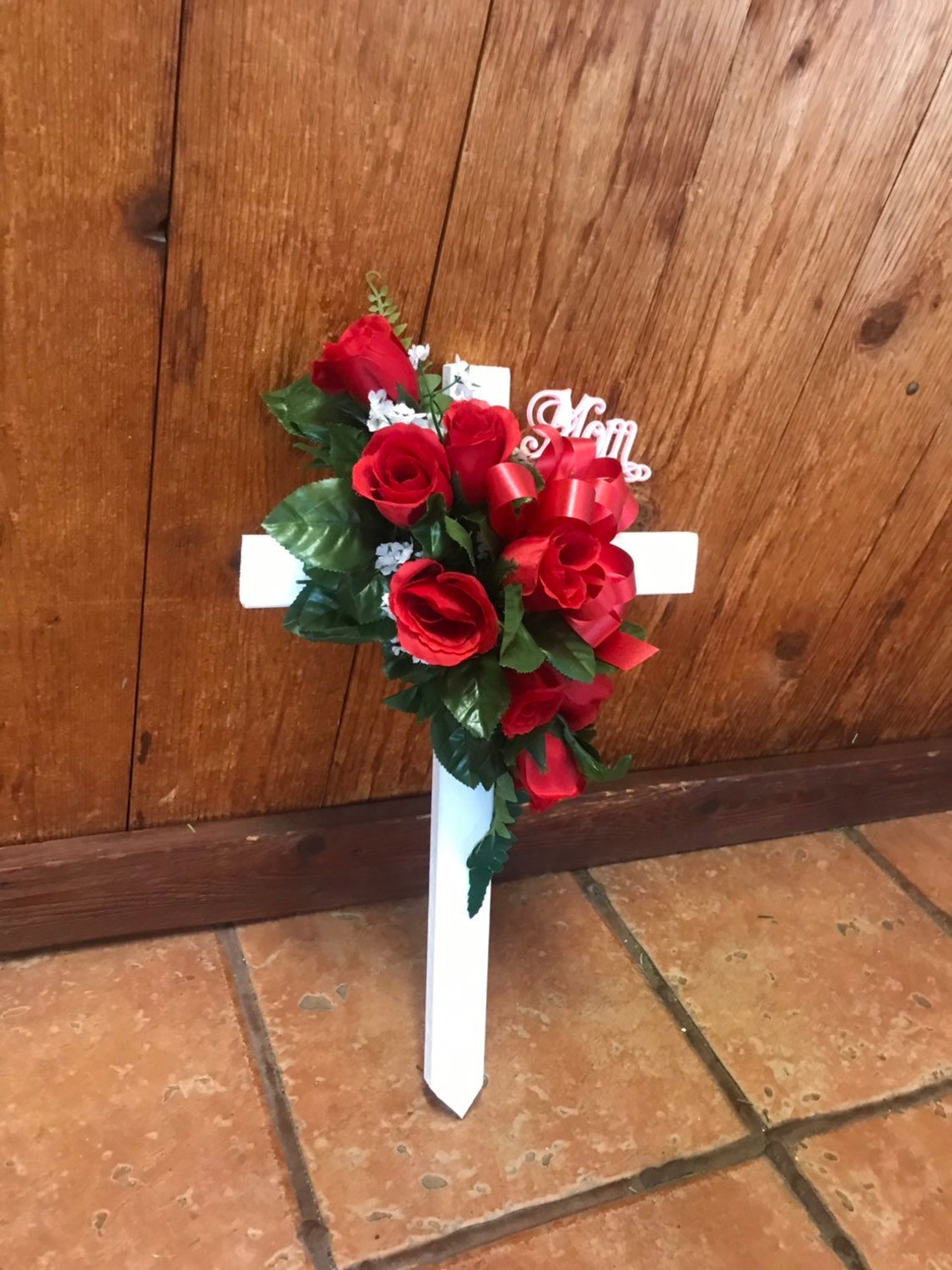 Cemetery Cross Cemetary Flowers Grave Decoration Easter - Etsy