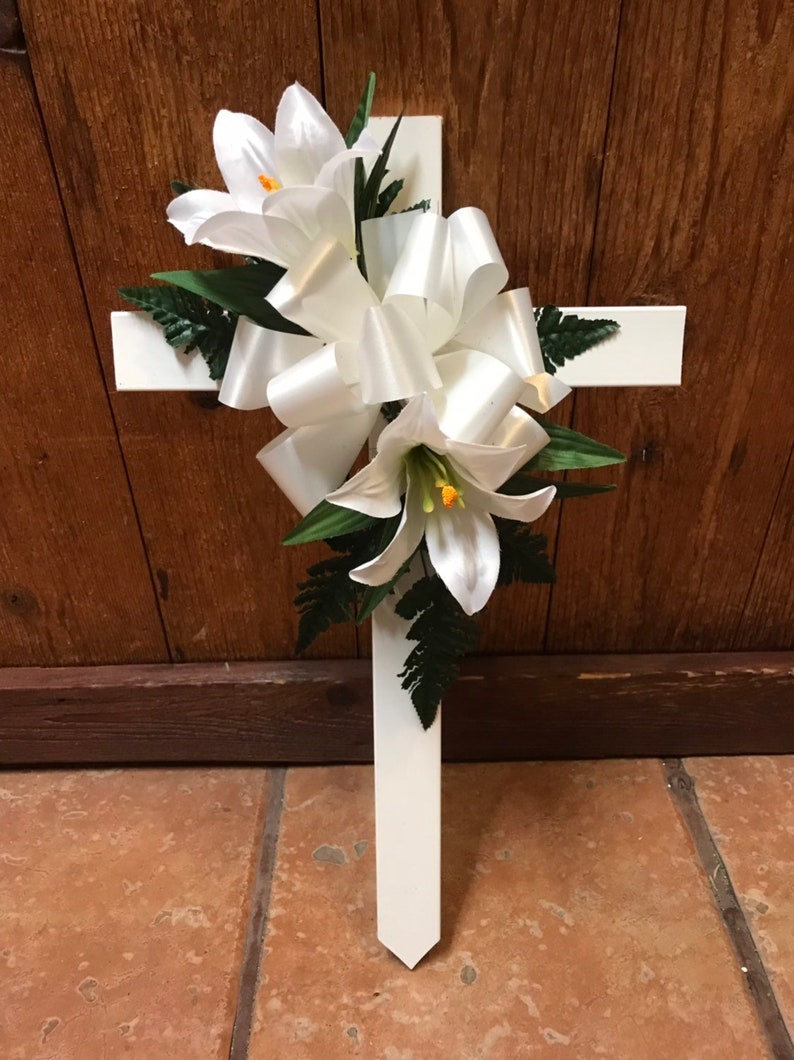 Cemetery Cross Cemetary Flowers Grave Decoration Easter - Etsy