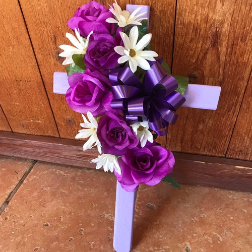 Cemetery Cross Cemetary Flowers Grave Decoration Easter - Etsy