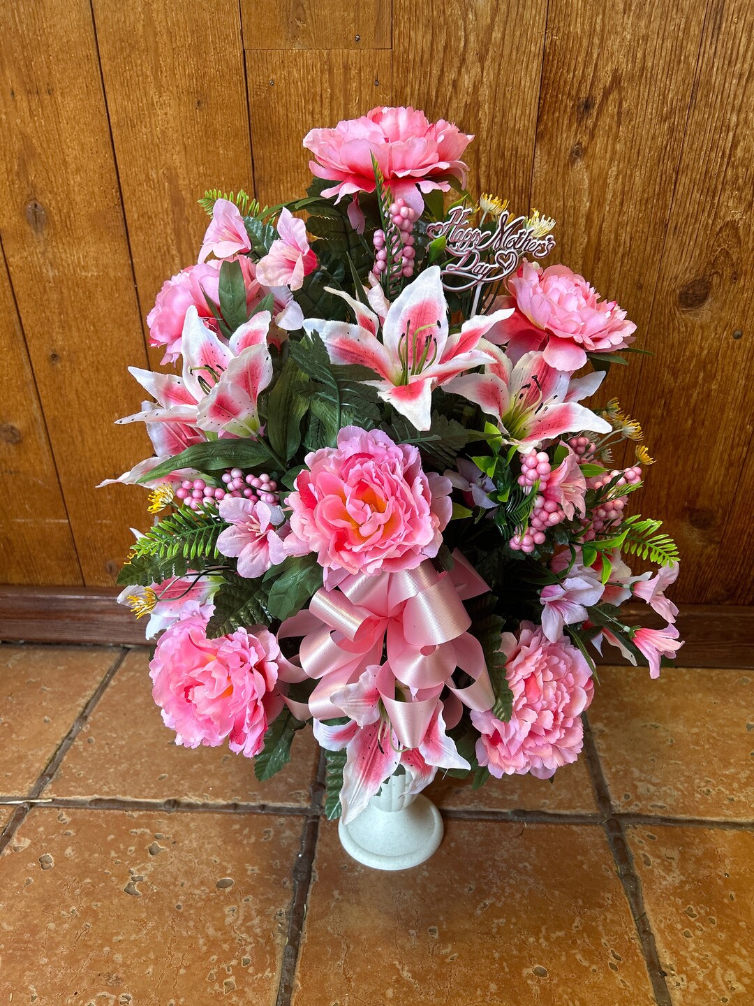 Cemetery Cone Cemetery Flowers Cemetary Vase Mothers Day Easter Spring ...