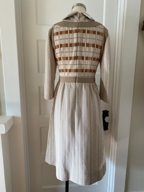 Vintage 60s Mod Micro Mini Dress with Vertical Stripe… - Gem