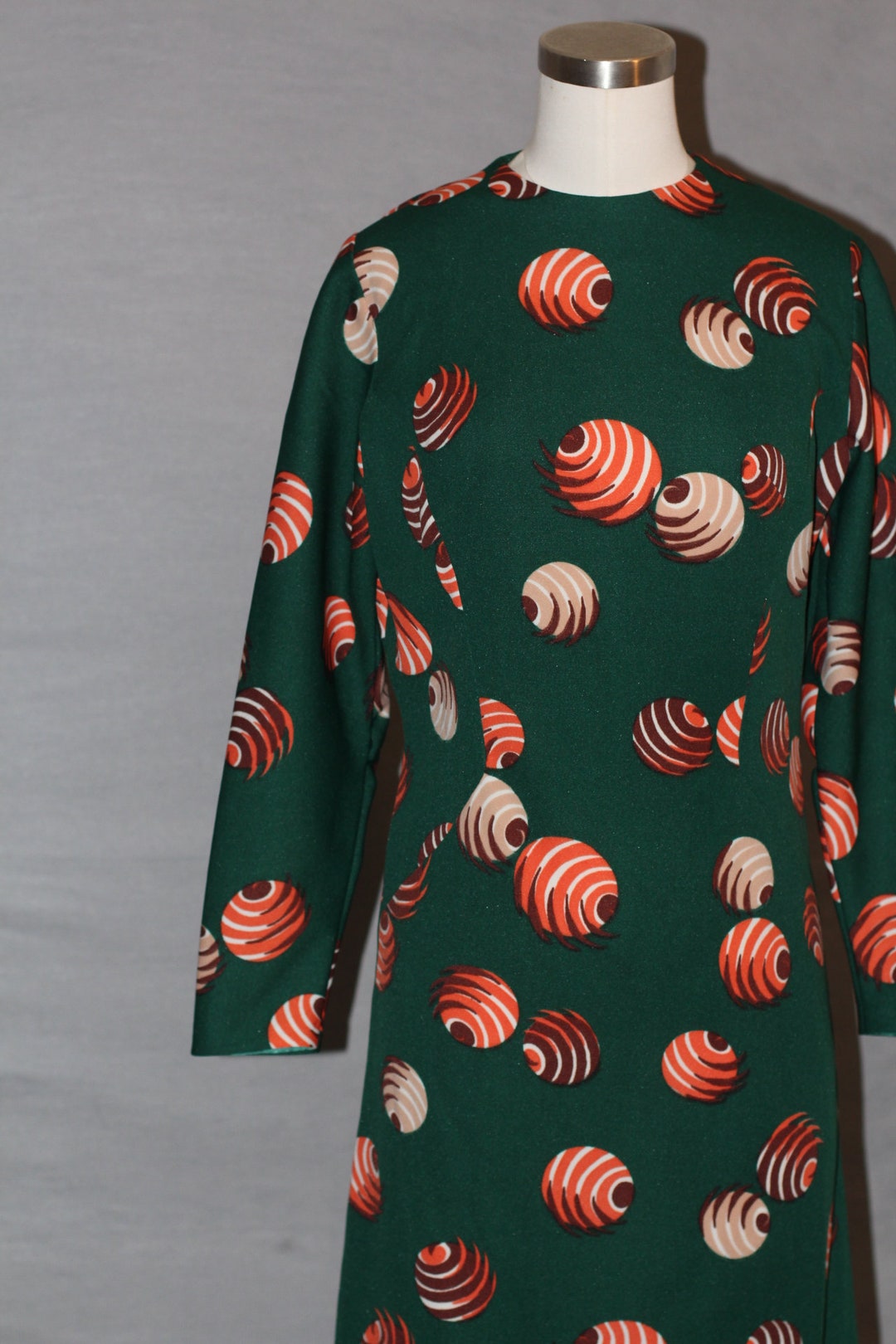 Vintage 60s Mod Micro Mini Dress With Geometric Space Circles; 60s ...