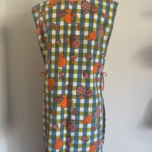Vintage 60s Sleeveless Smock Top With Deep Pocket 70s Colorful Apron ...