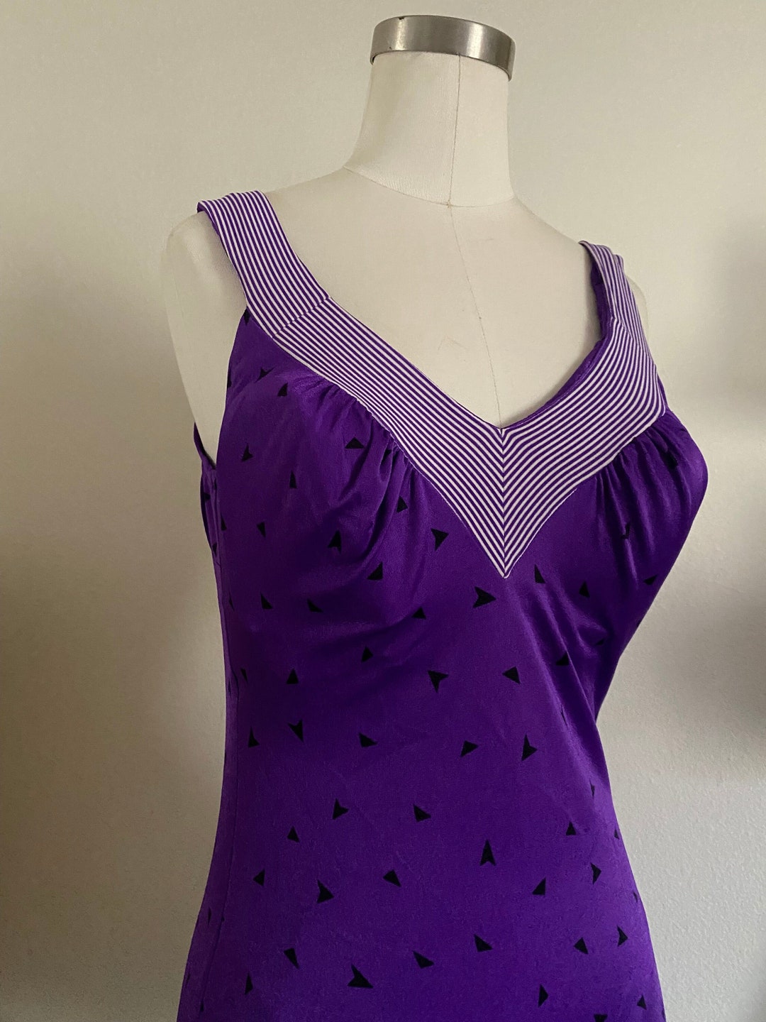 Vintage 80s Maxine of Hollywood One Piece Bathing Suit With Abstract ...
