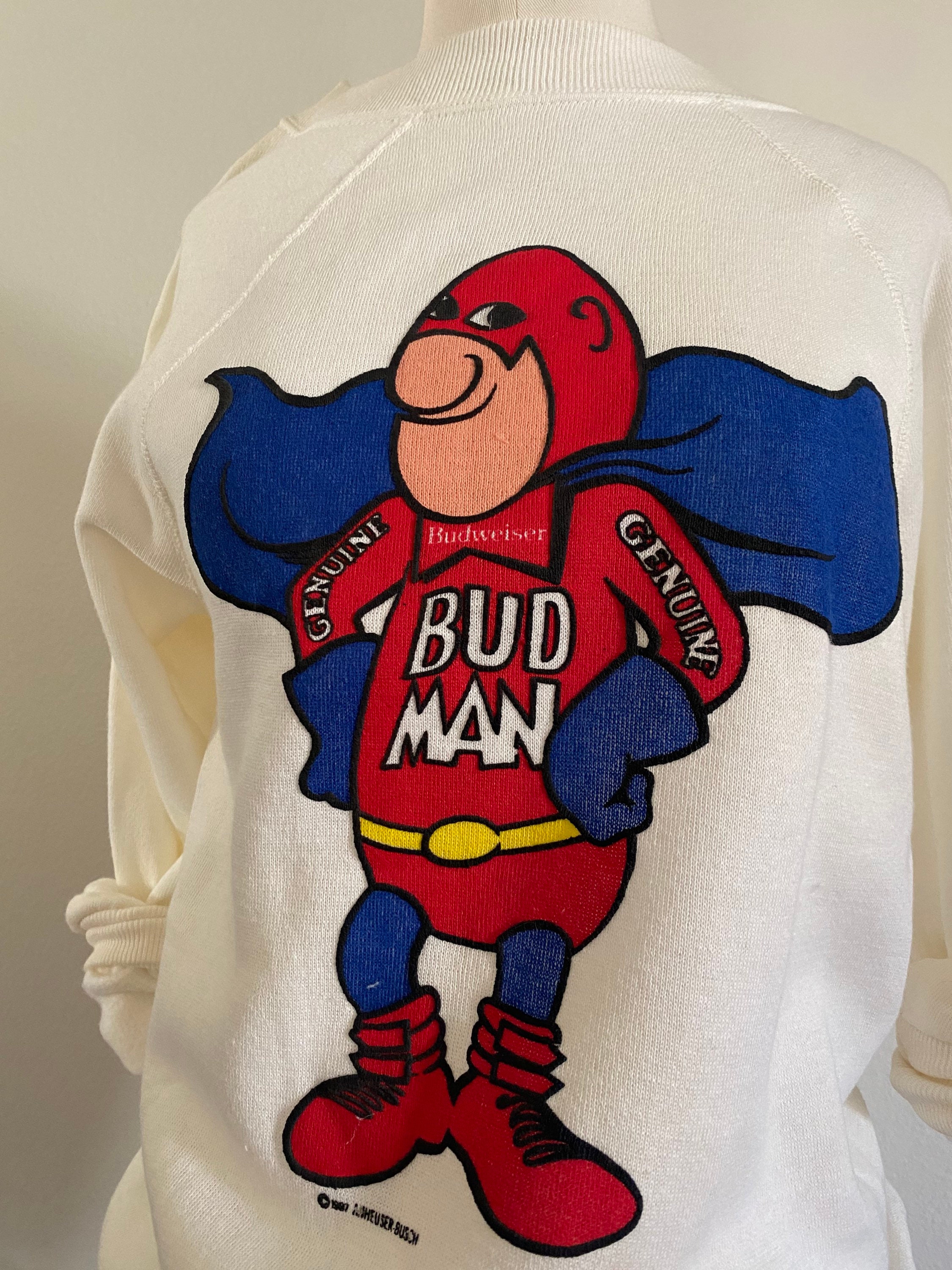 Budweiser Crewneck Sweatshirt - Etsy Budweiser Crewneck Sweatshirt - Etsy