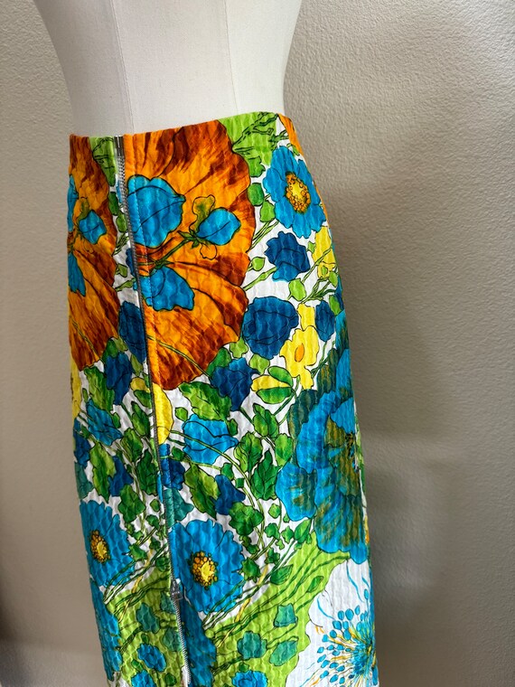 Vintage 60s Mod Midi Psychedelic Textured Patchwork S… - Gem