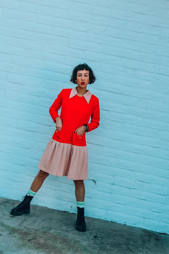 Vintage 60s Mod Micro Mini Dress With Checkerboard Print and - Etsy