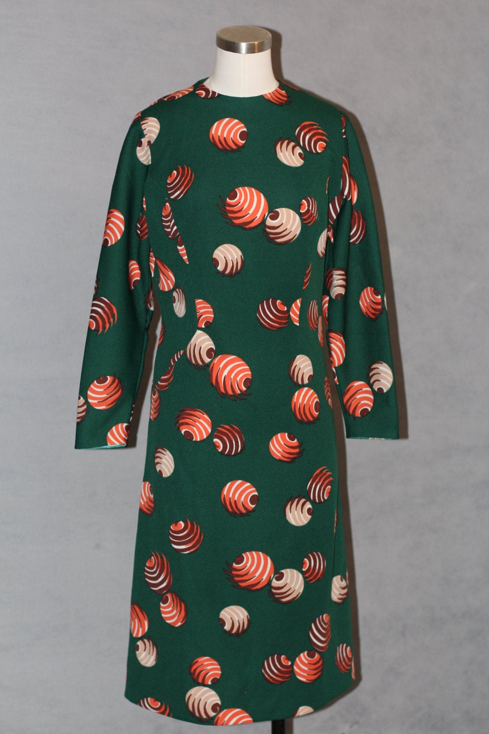 Vintage 60s Mod Micro Mini Dress With Geometric Space Circles - Etsy