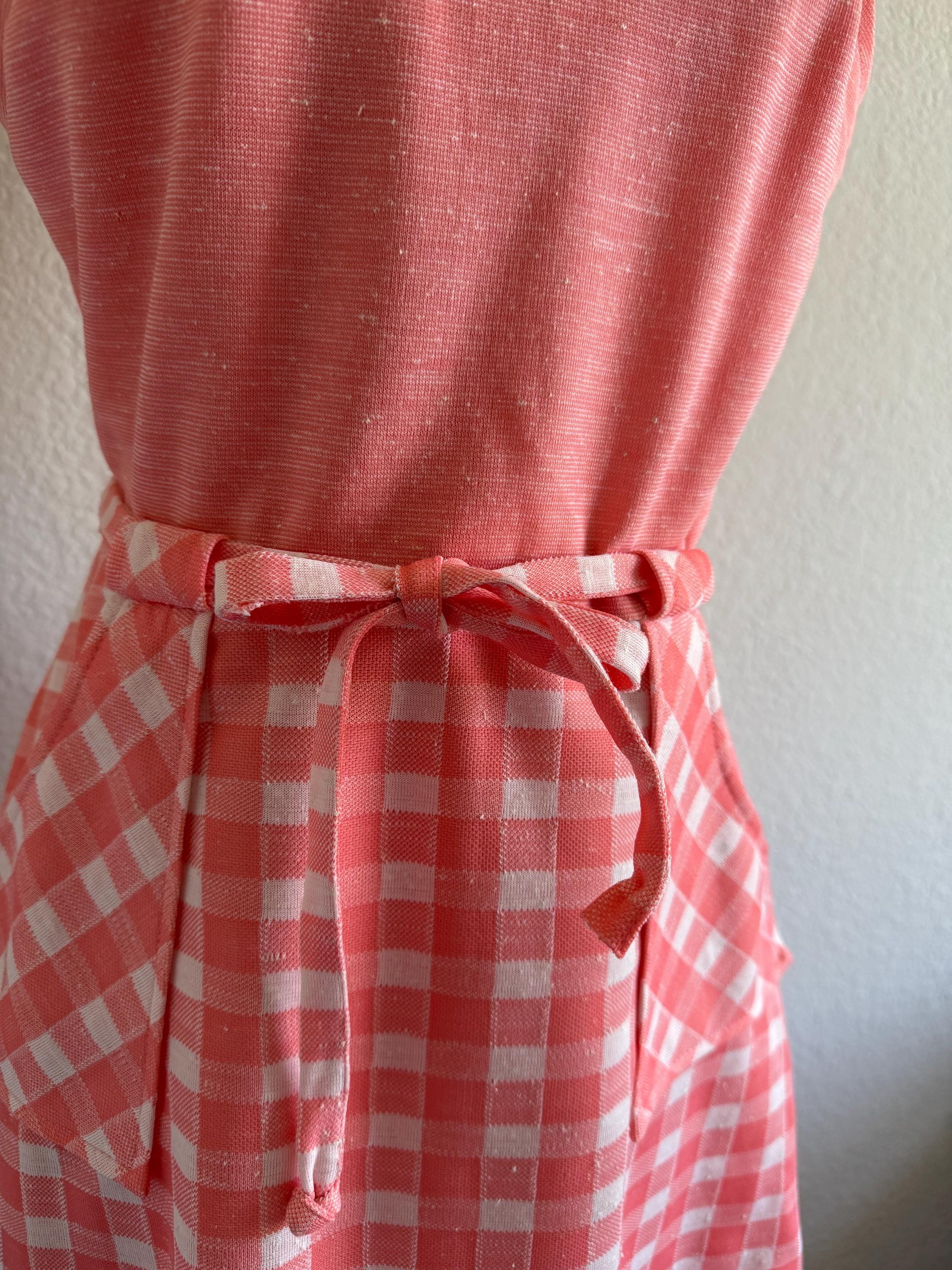 60s Mod Mini Tank Dress in Gingham With Matching Cropped Jacket; 60s ...