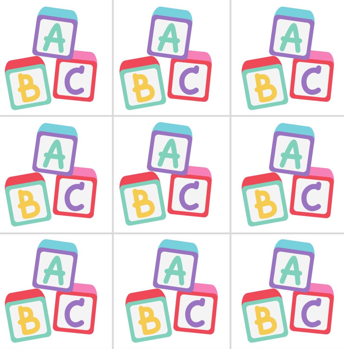 PRINTABLE Alphabet Pexeso - Etsy