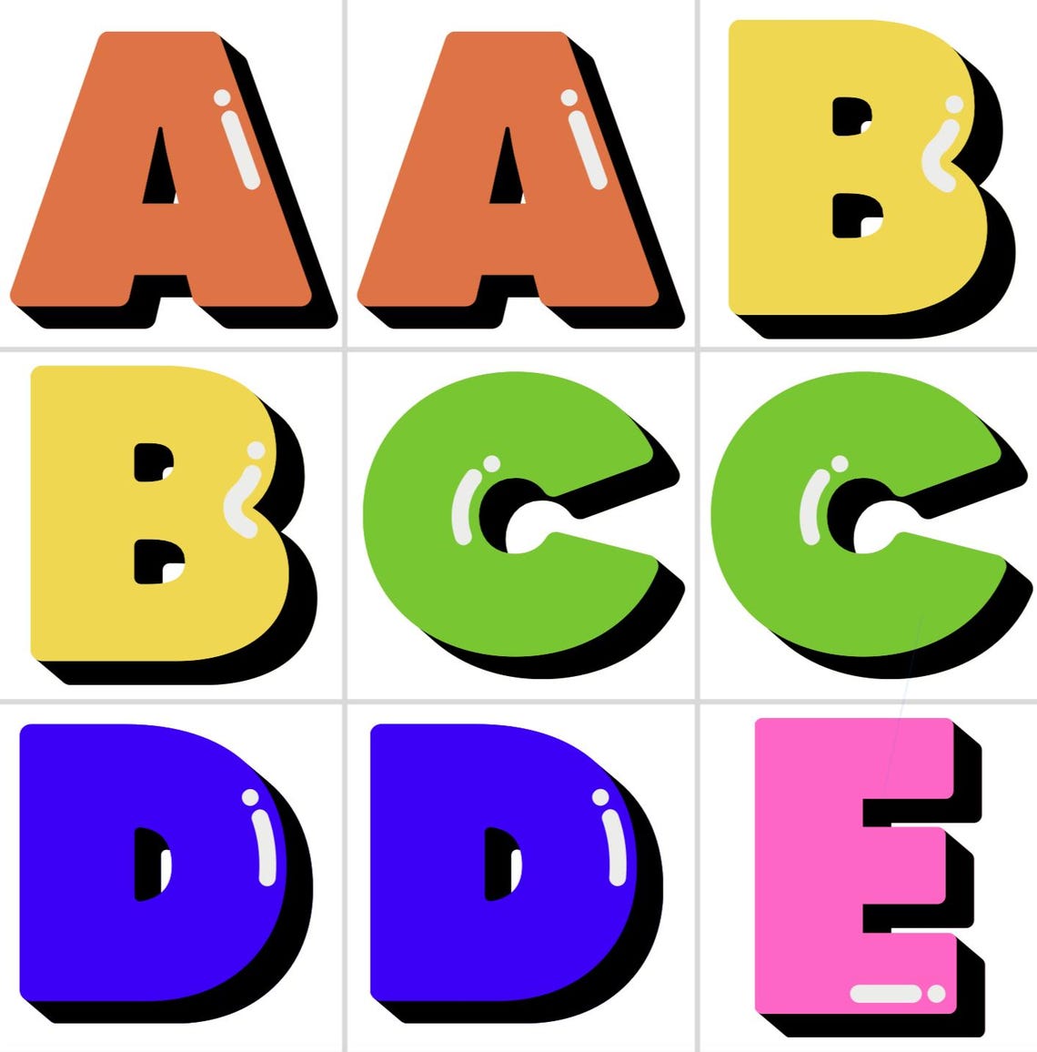 PRINTABLE Alphabet Pexeso - Etsy