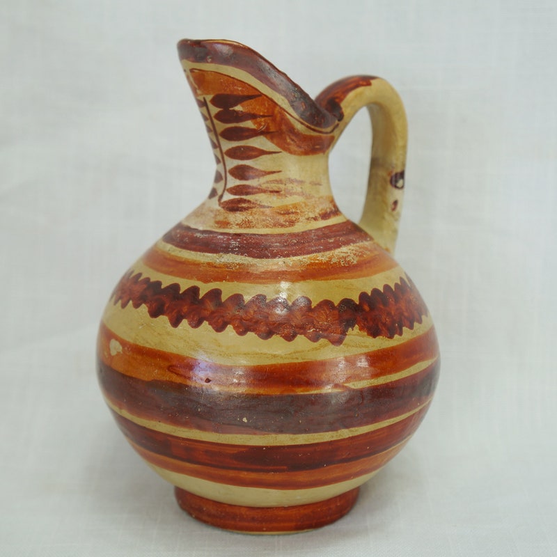 Red Hand Thrown Pitcher - Etsy