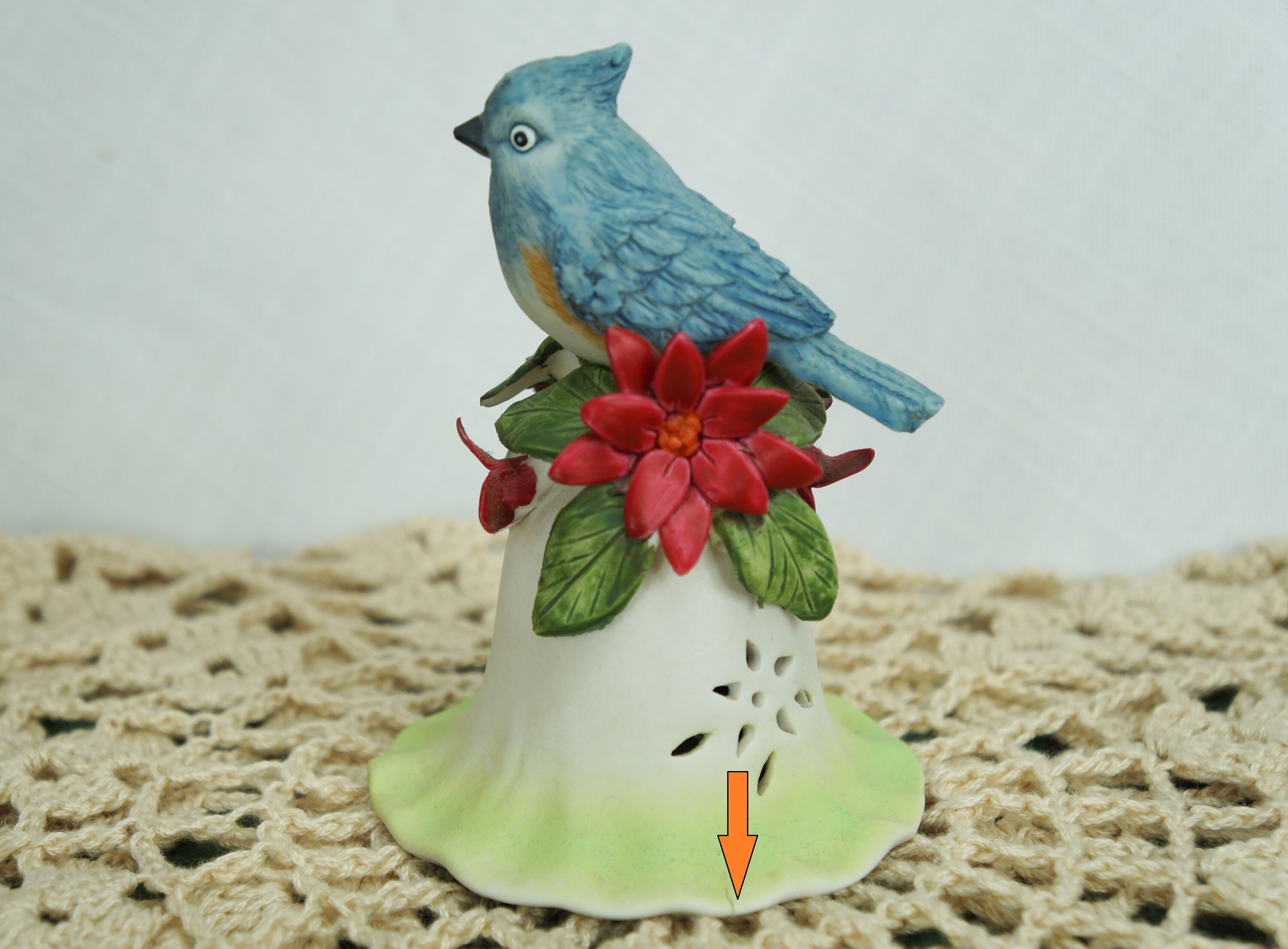 Vintage Bird Figurine Set/bird Bells/bisque Porcelain/songbirds/set of ...
