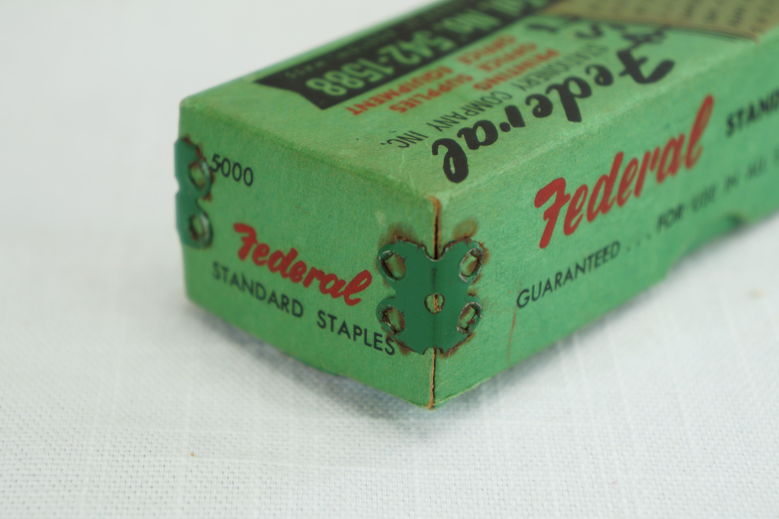 Old Vintage Office Staple Box With Staples/federal Staples/federal ...