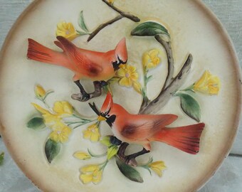 Red Bird Plate | Etsy