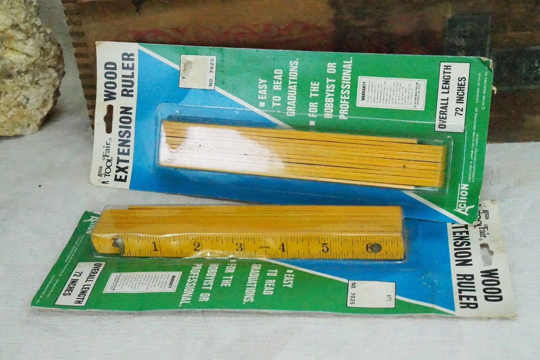 Folding Wooden Rulers/extension Ruler/6 Foot/original Package/unopened ...
