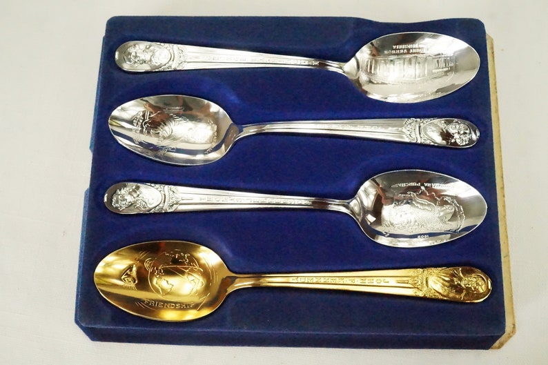 American Presidents Spoon Collection/1970's/silver Plated/gold Plated ...
