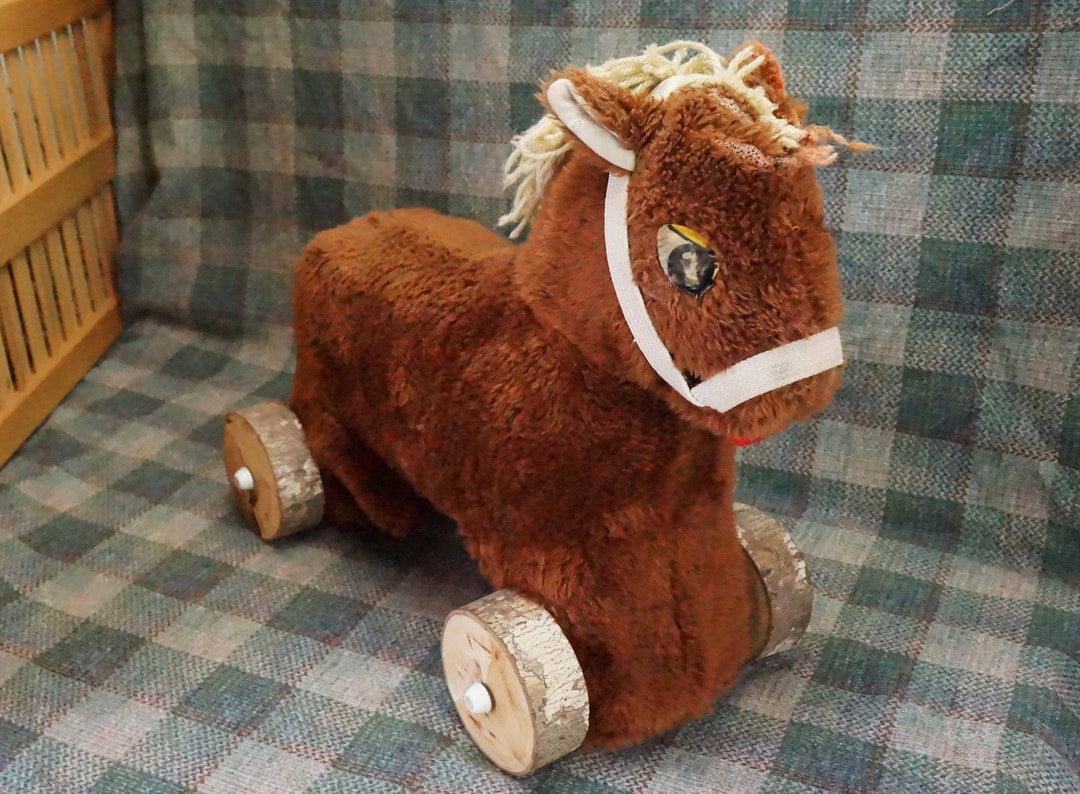 Vintage Ride on Pony/pony With Wheels/toy Horse to - Etsy