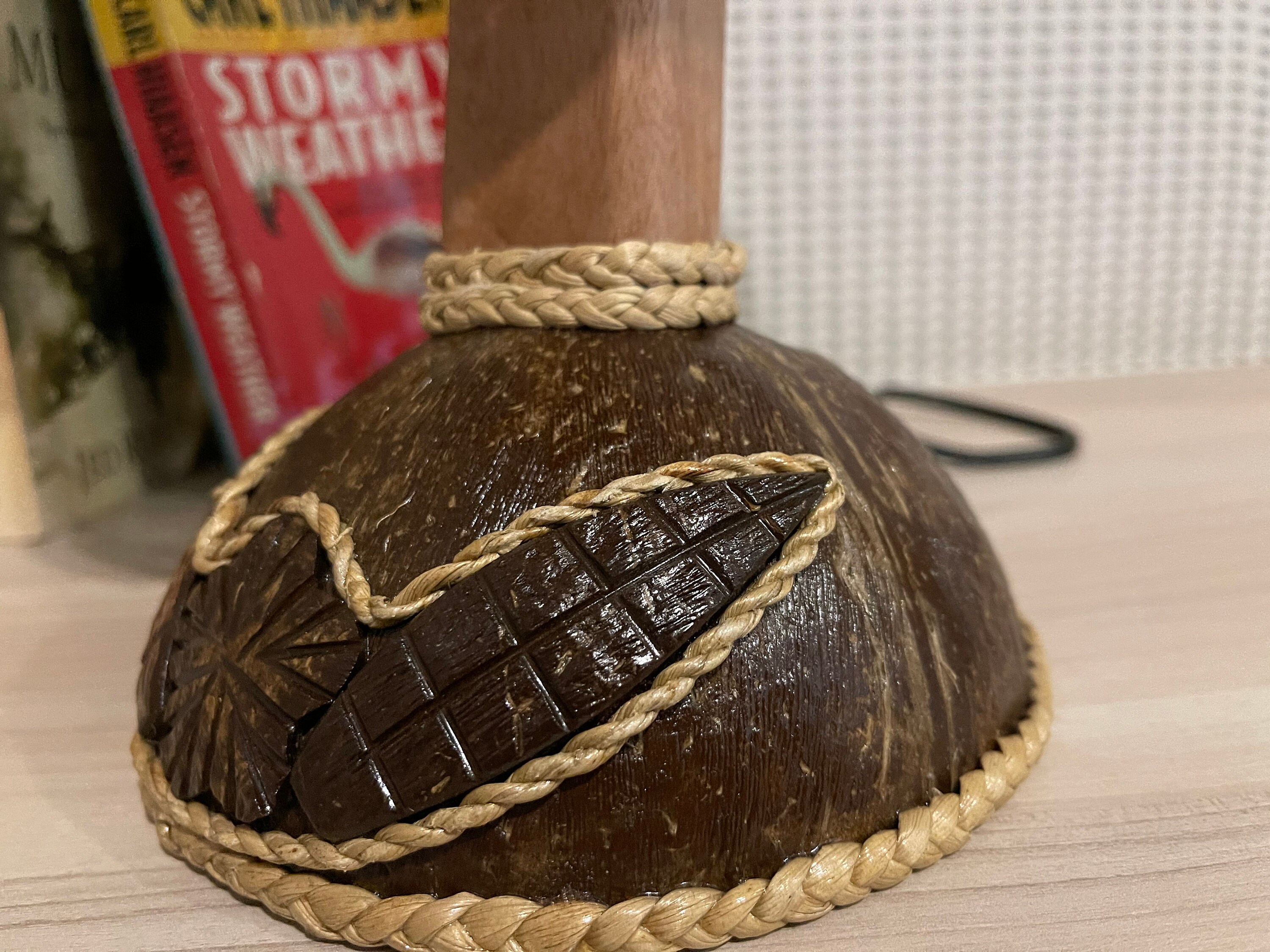 3 Balls Coconut Lamp Coconut Tree Shell Bedroom Lamp Tree | Etsy