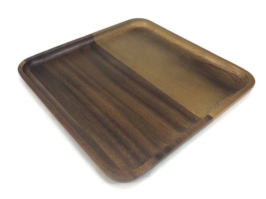8 X 8 Inches Food Tray Wooden Utensil Raintree Wood Serving Tray ...
