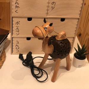 Camel Coconut Lamp Animal Lamp Coconut Shell Bedroom Lamp Table Floor ...