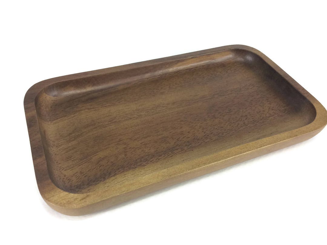 4.5 X 8 Inch Food Tray Wooden Utensil Raintree Wood Serving Tray ...