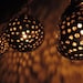 Wooden Hanging Lamp Made of Coconut Shell Bedroom Lamp Light Coconut ...
