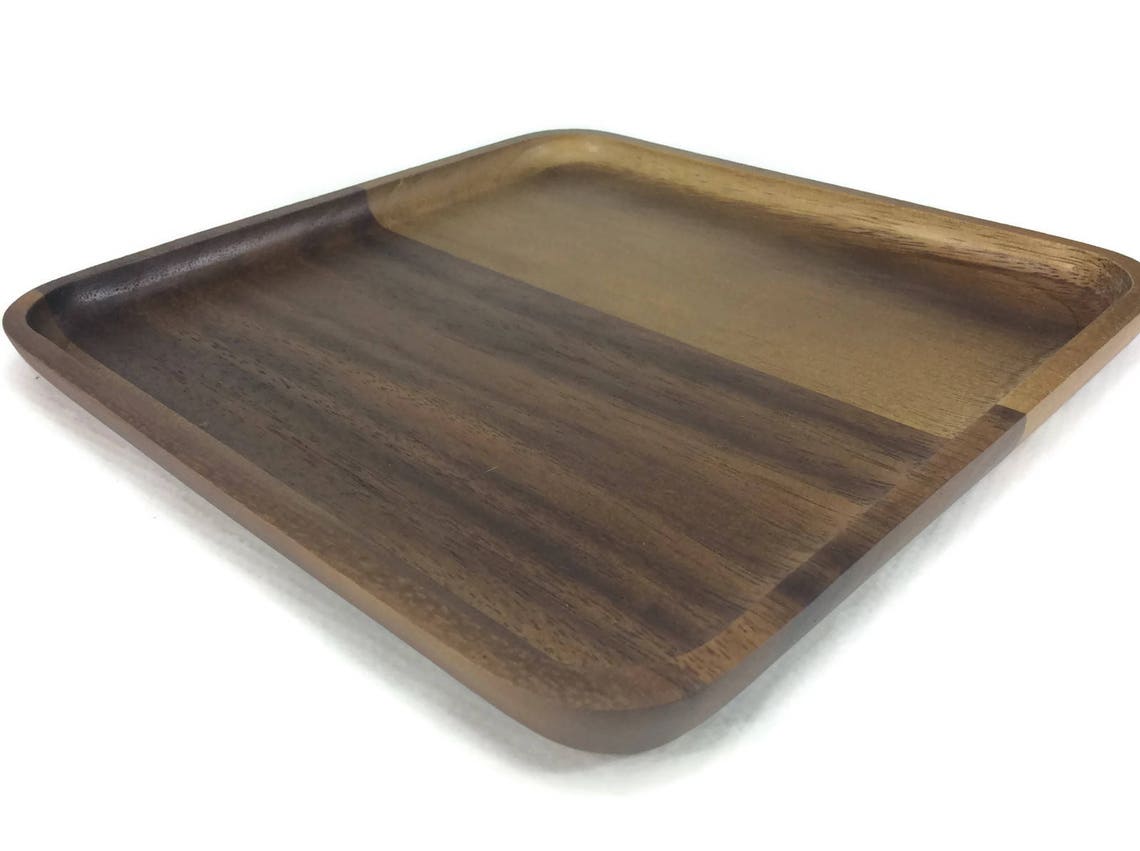 8 X 8 Inches Food Tray Wooden Utensil Raintree Wood Serving - Etsy