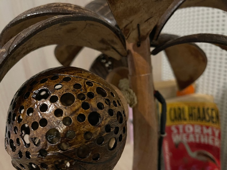 3 Balls Coconut Lamp Coconut Tree Shell Bedroom Lamp Tree | Etsy