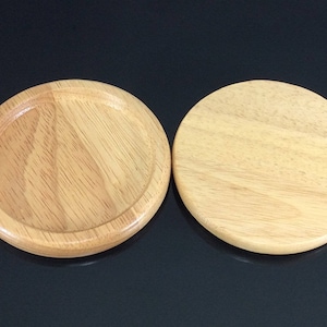 Coasters Wood Round Circle Shape Saucers Drink Handmade Teak Wood ...