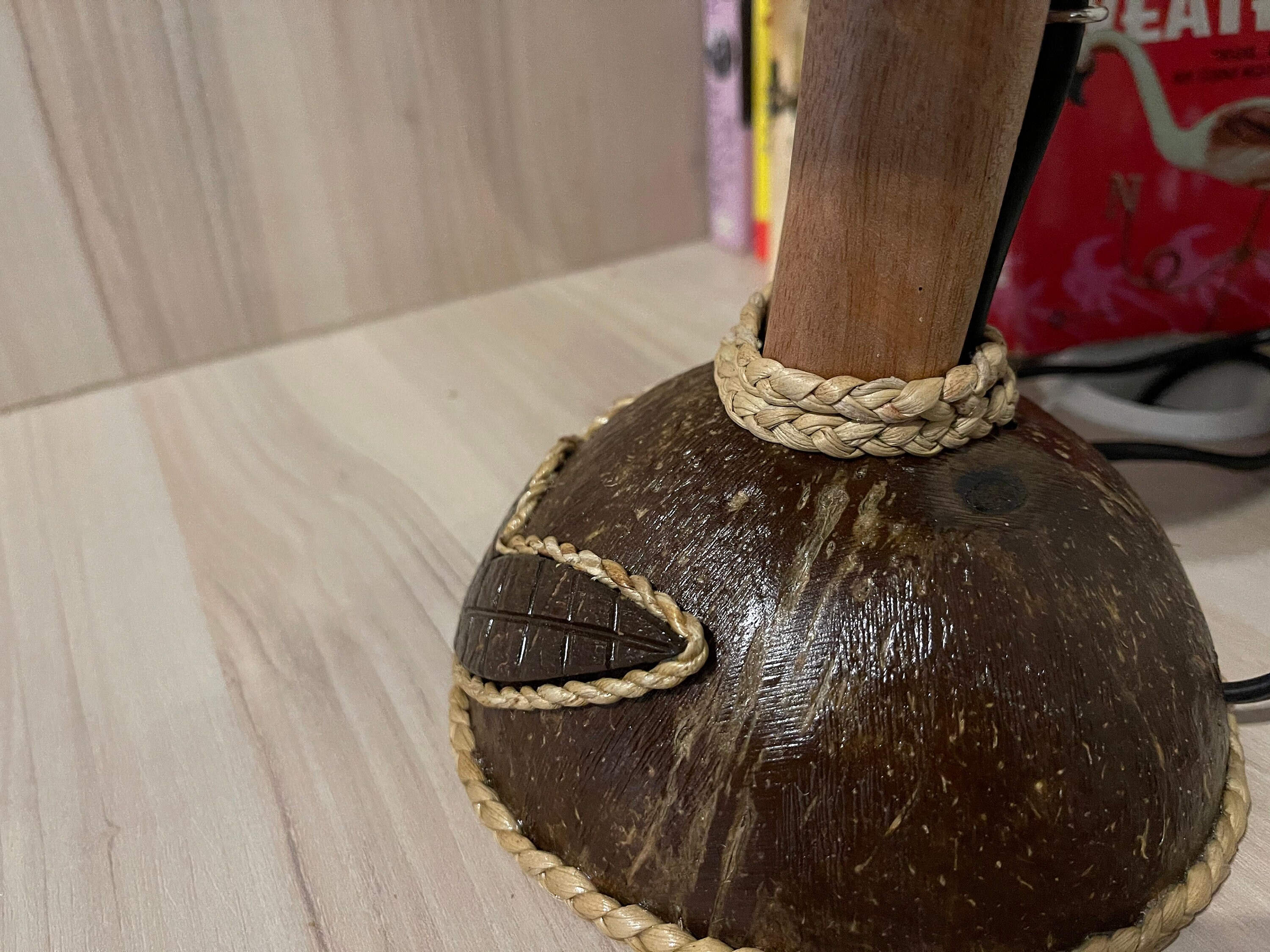 3 Balls Coconut Lamp Coconut Tree Shell Bedroom Lamp Tree | Etsy