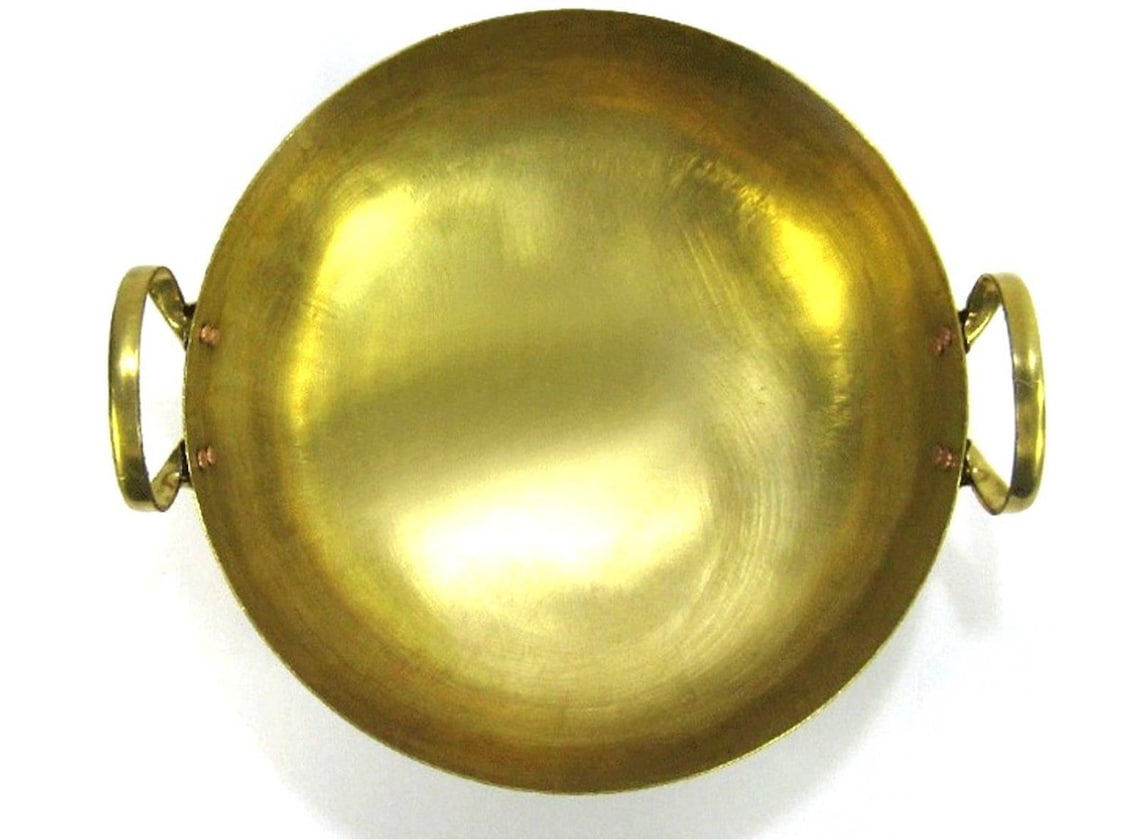 12 Wok Brass Dessert Menu Brass Pan Cooking Foods Spread | Etsy