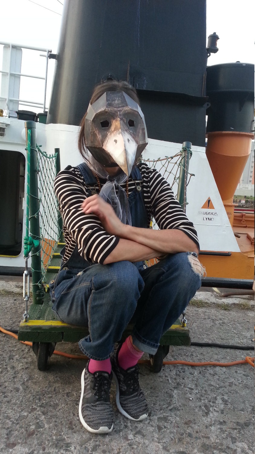 Plague Doctor Mask Crow Mask Make Your Own Bird Mask From - Etsy UK