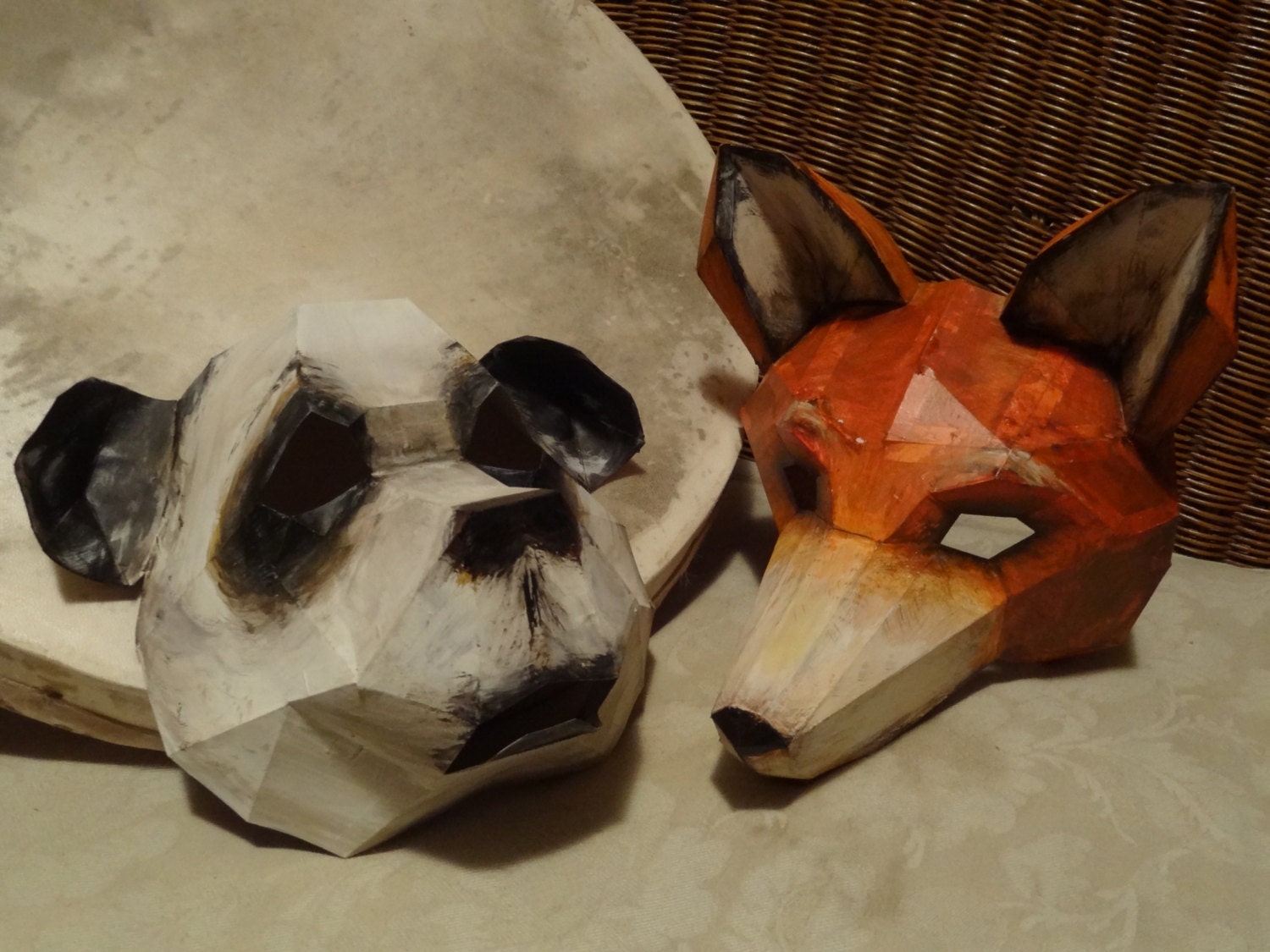 Printable Mask DIY Halloween mask Paper animal mask panda | Etsy